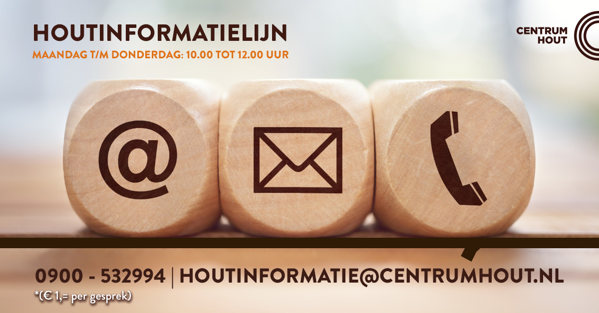 Ontdek de Houtinformatielijn van Centrum Hout - Centrum Hout